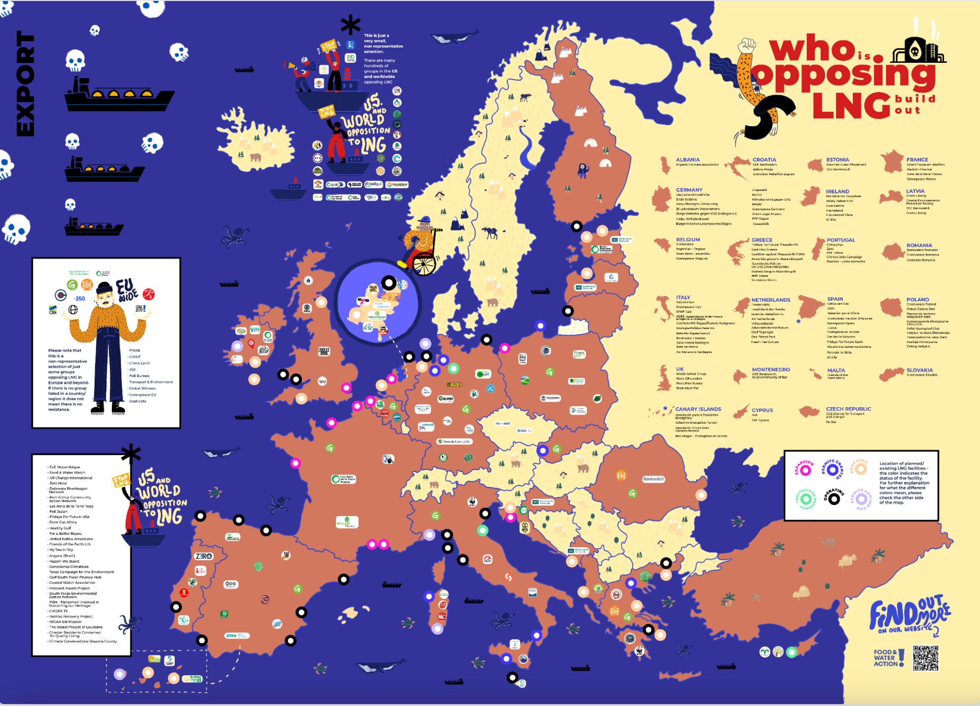 European LNG threat map - updated - Food & Water Action Europe