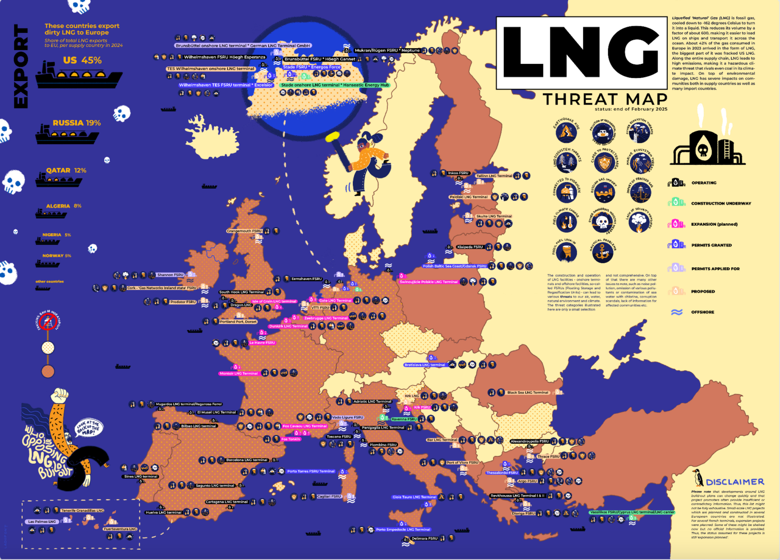 European LNG threat map - updated - Food & Water Action Europe